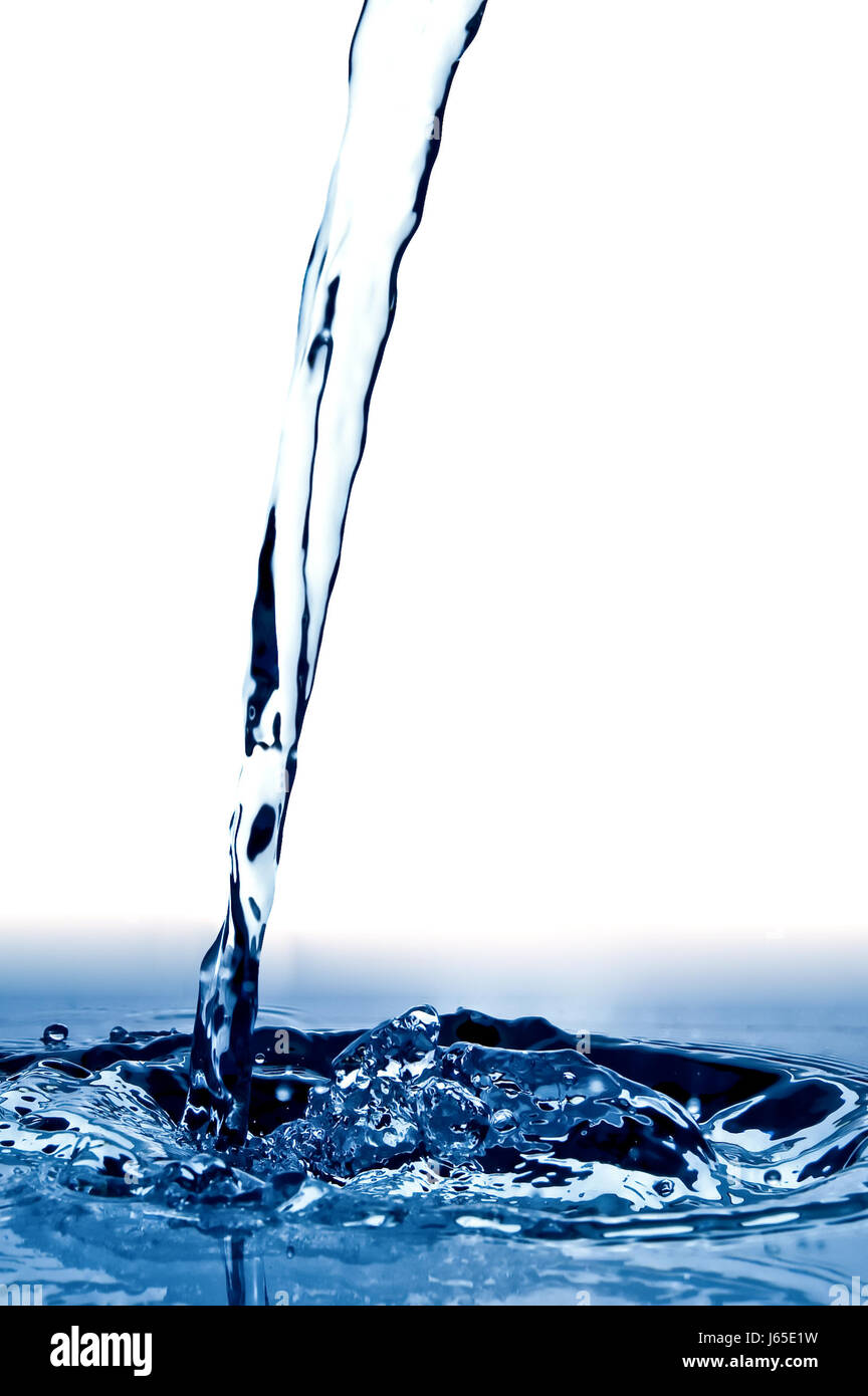 blue isolated splash water cup blue glass chalice tumbler health macro ...