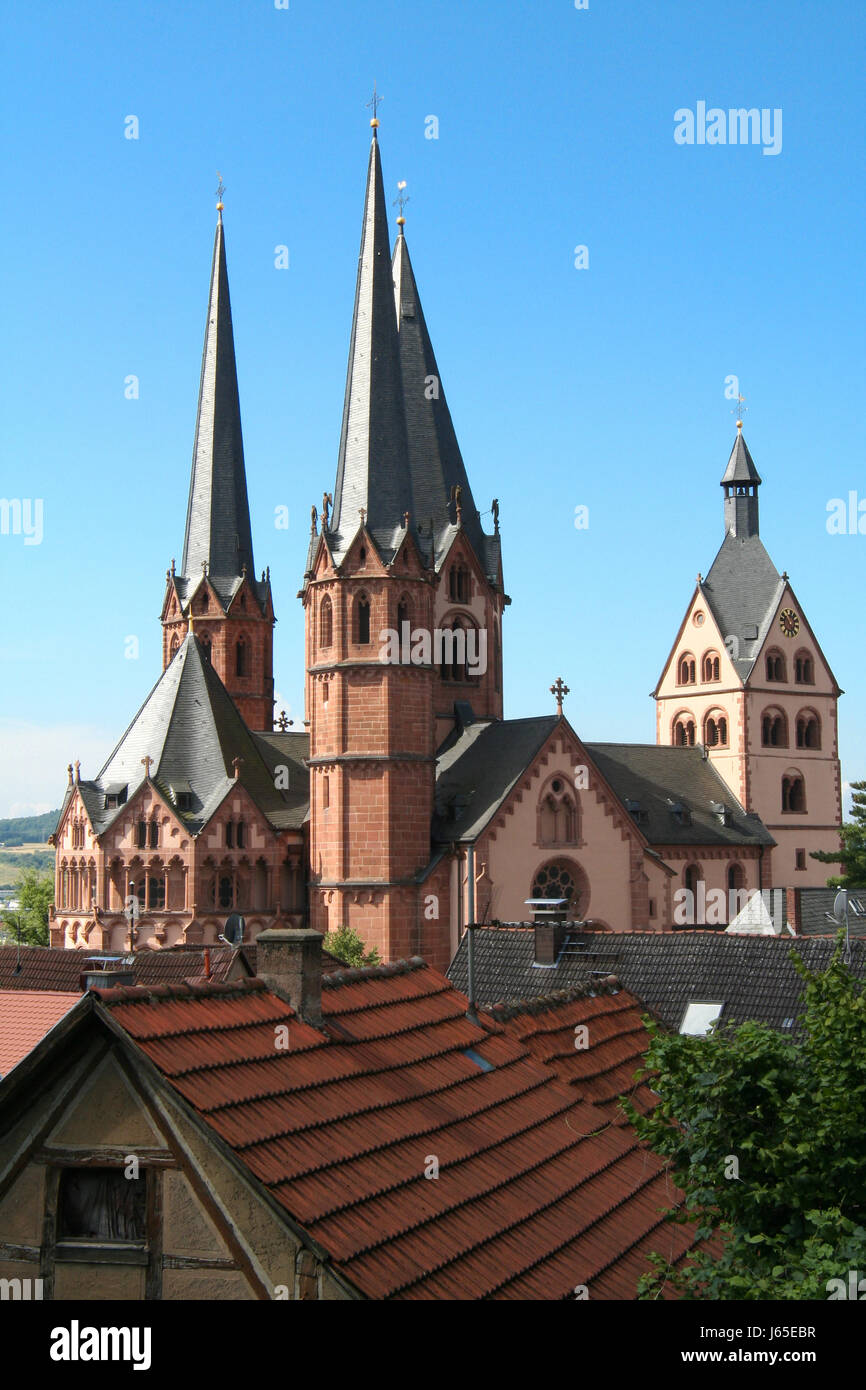 historical church old town style of construction architecture ...