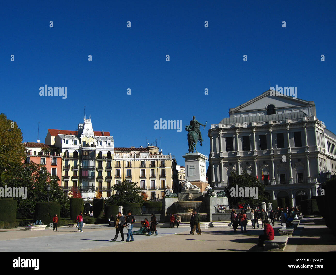 culture opera theatre playhouse madrid real buildings city town modern ...