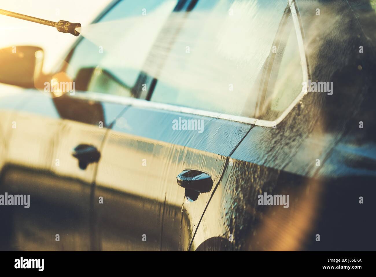 Water nozzle spraying car wash hi-res stock photography and images - Alamy
