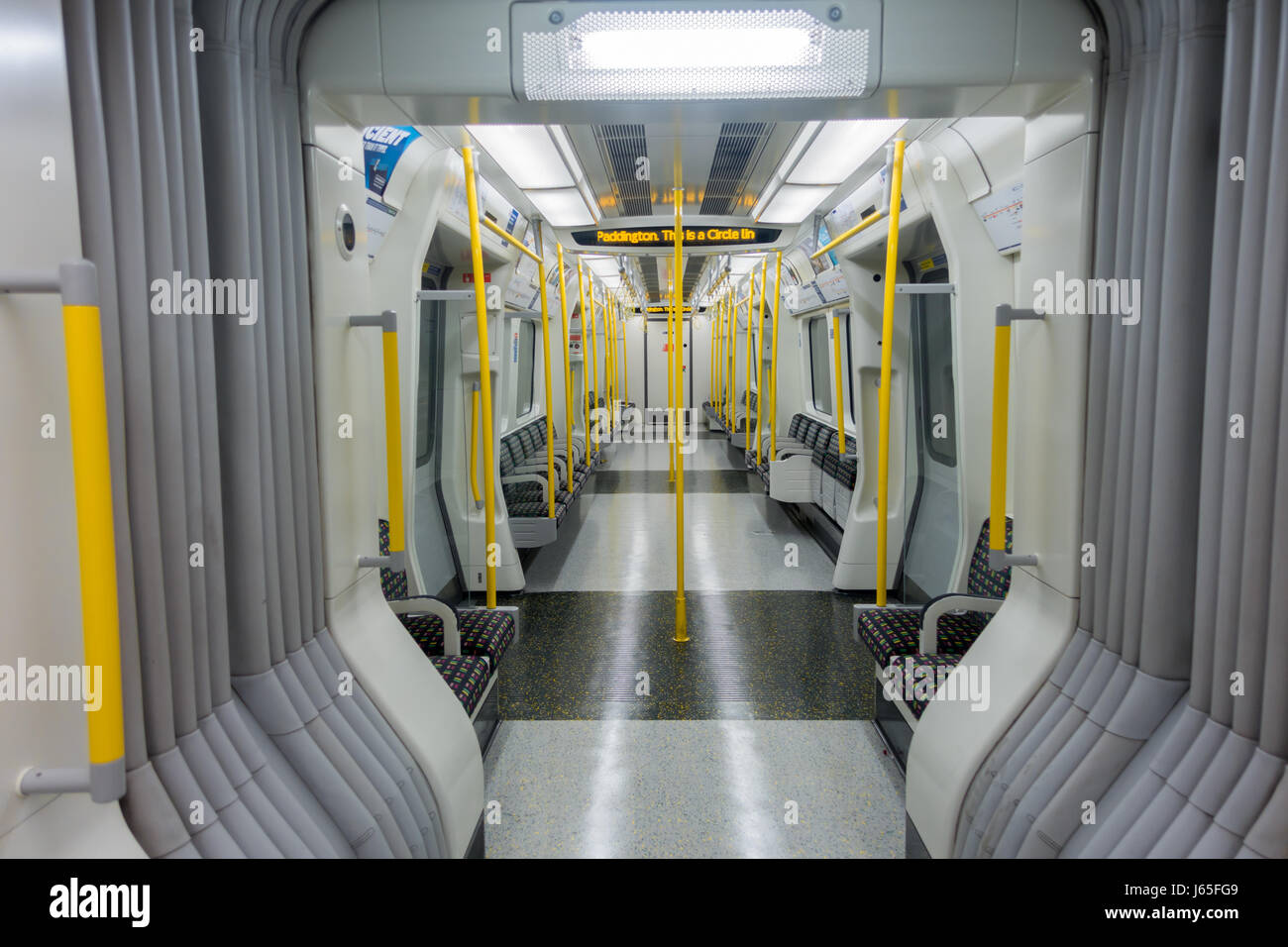 Empty london underground carriage hi-res stock photography and images ...