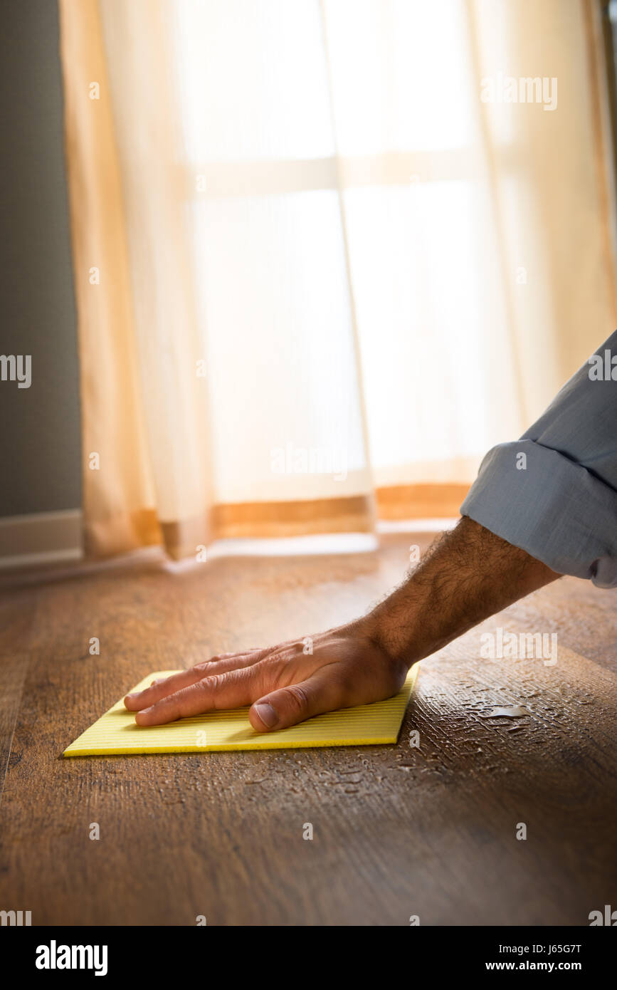 Waxing floor hi-res stock photography and images - Alamy