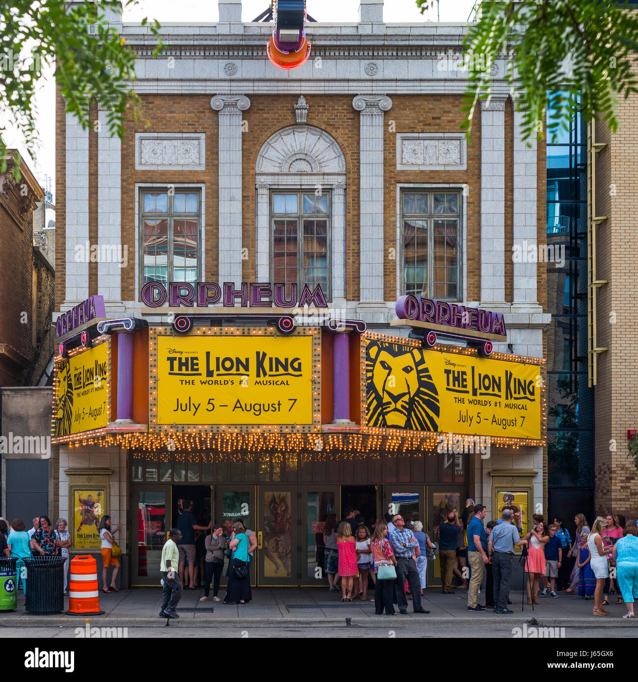 People outside of the Orpheum Theater, Minneapolis, Hennepin County ...