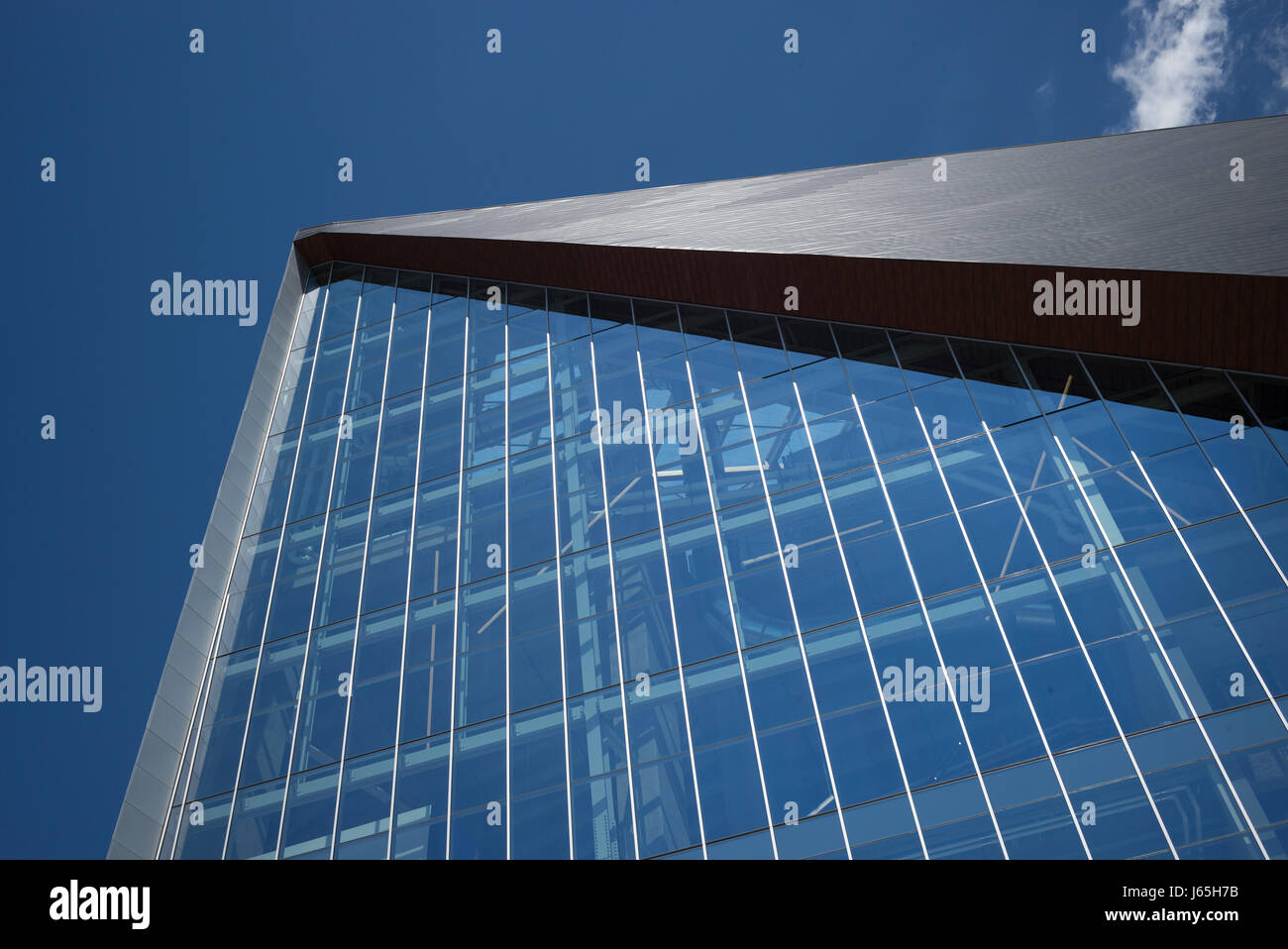 Low angle view of the U.S. Bank Stadium, Minneapolis, Hennepin County ...