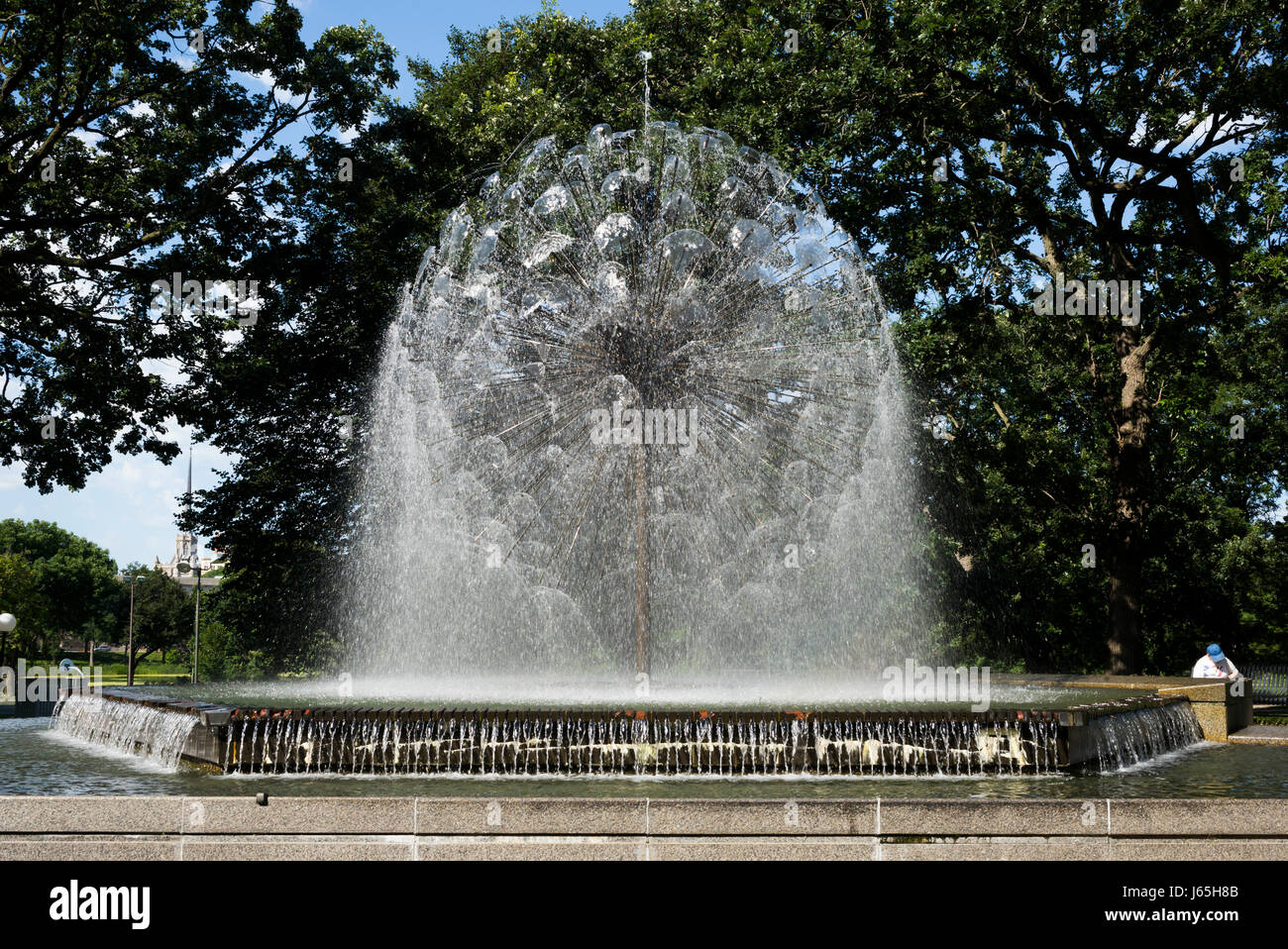 Fountain in park, Minneapolis, Hennepin County, Minnesota, USA Stock ...
