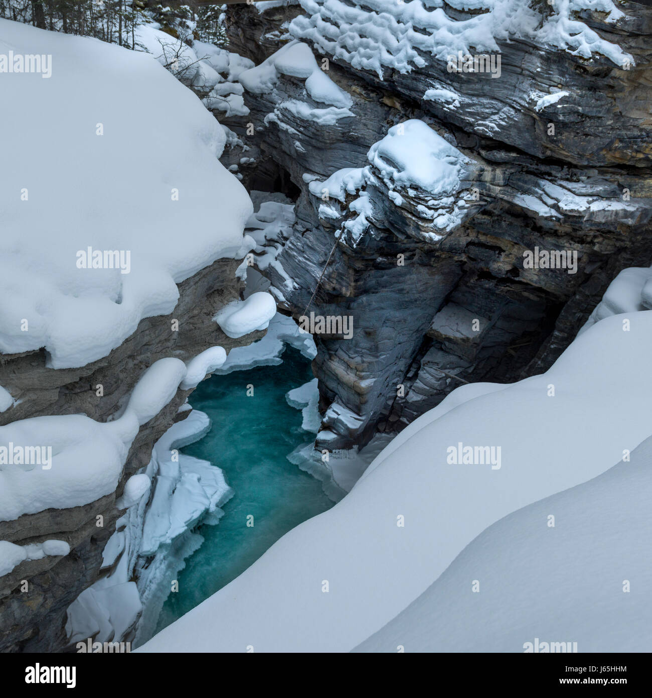 Winter view falls high water hi-res stock photography and images - Alamy