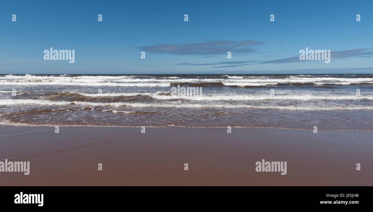 Ocean view at Cavendish Beach, Prince Edward Island National Park ...