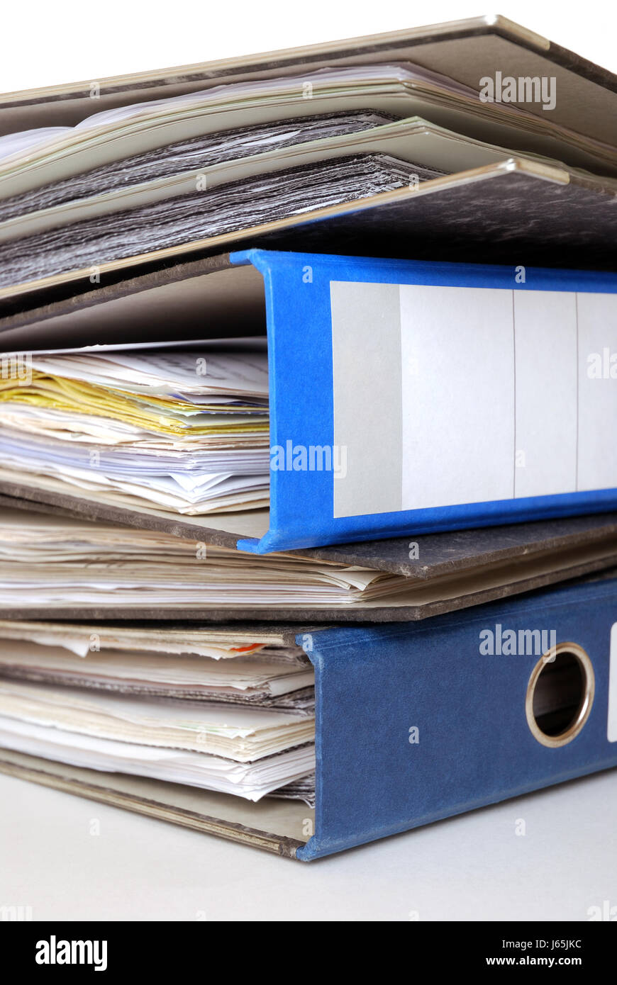 office order file records archiving blue isolated business dealings ...