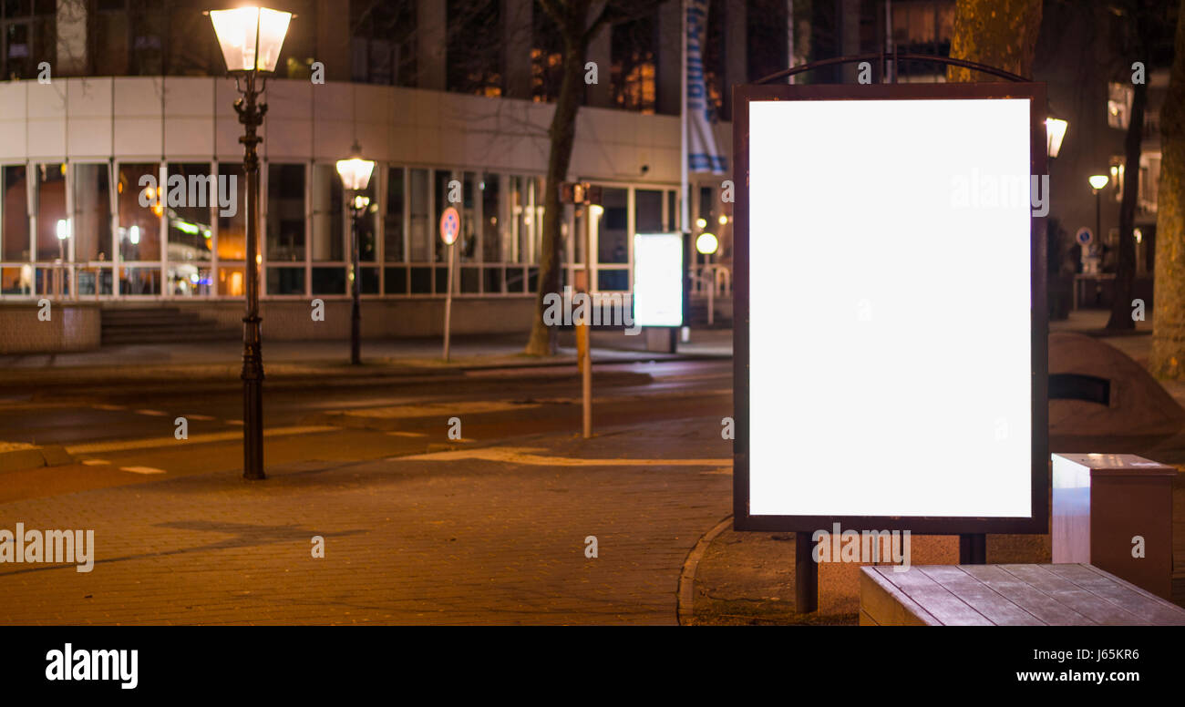 outdoor signing billboard mockup Stock Photo - Alamy