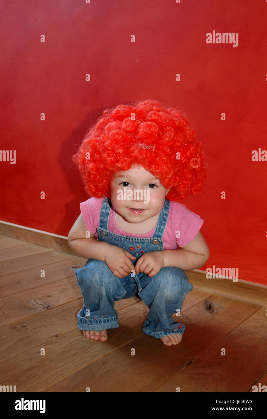 clown carnival wig child girl girls children kids humans human beings ...