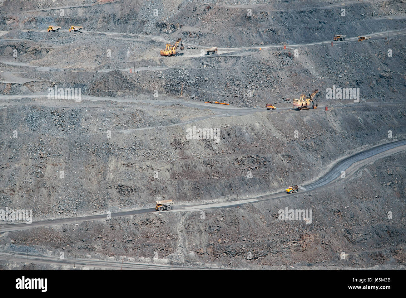 View to the opencast surface mining facility Stock Photo - Alamy