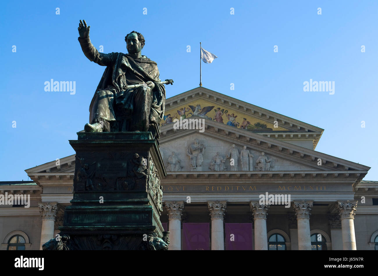 munich state opera and max Stock Photo - Alamy