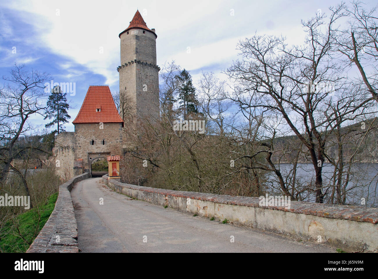 tower bridge medieval castle czech chateau tower historical stronghold ...