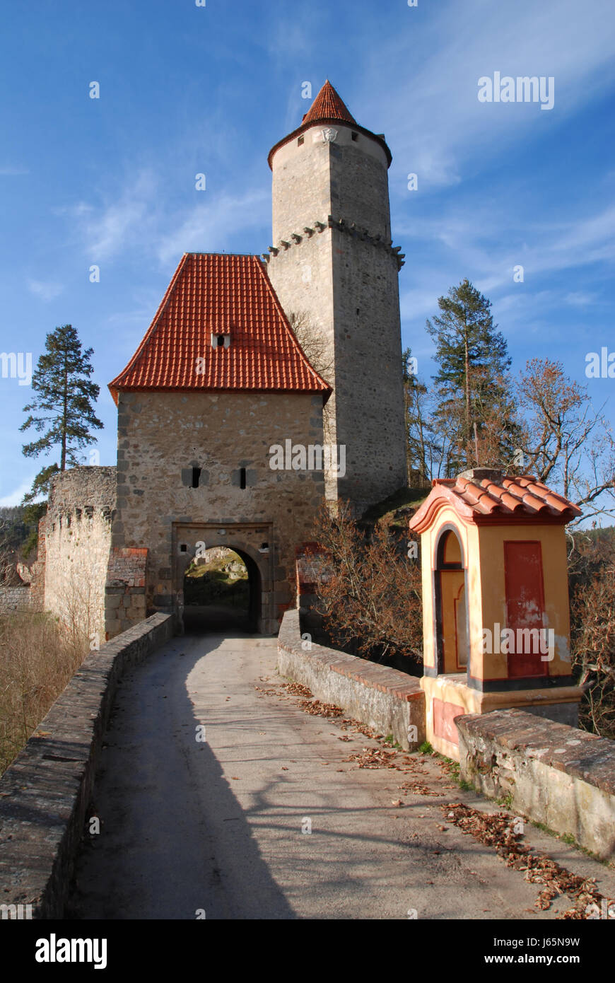 tower bridge medieval castle czech chateau tower historical stronghold ...