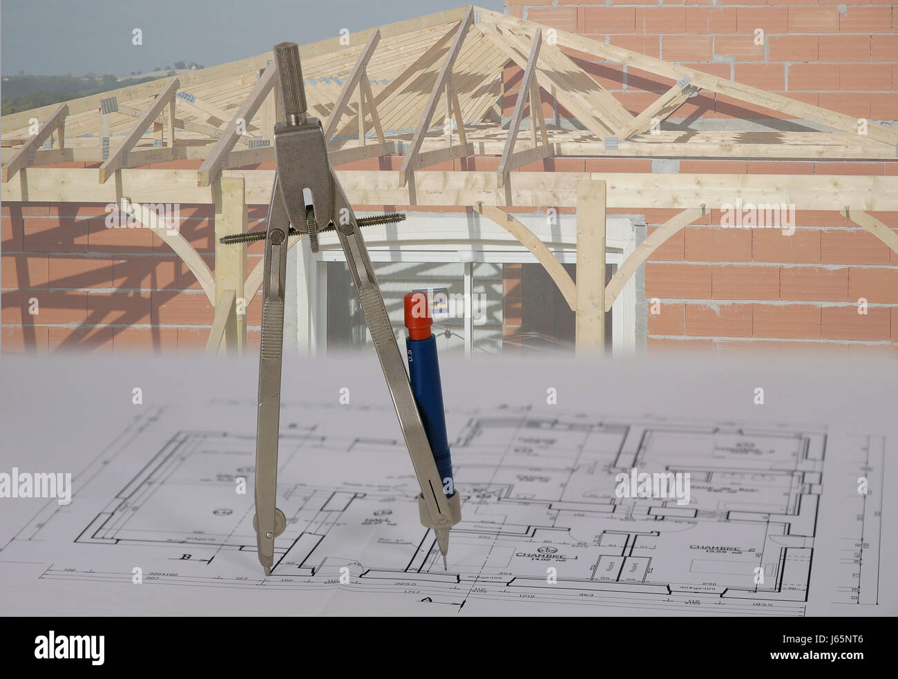 house building build plans architect compasses construction tools model ...