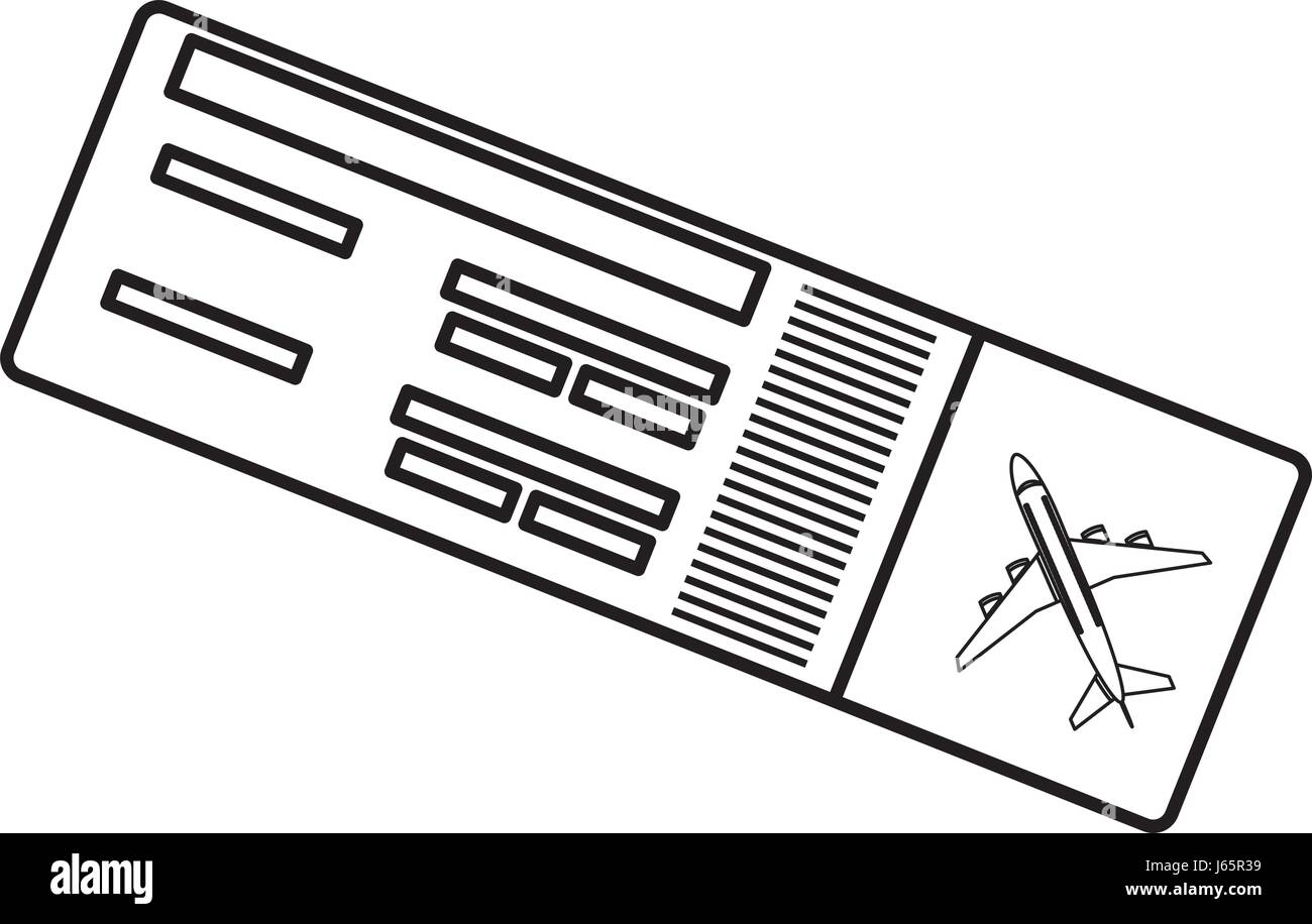 airplane ticket icon Stock Vector Image & Art - Alamy