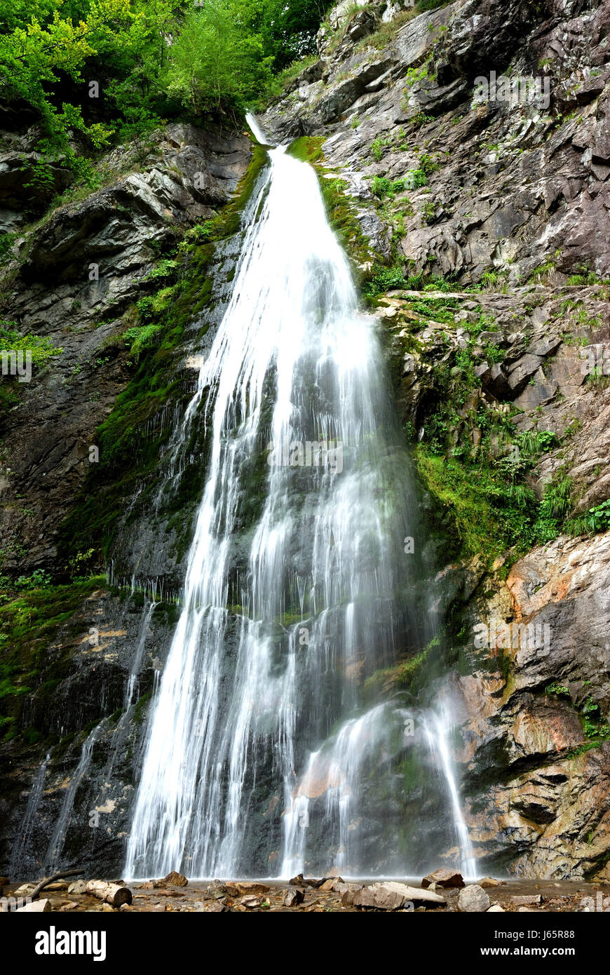 slovakia waterfall motion postponement moving movement liquid ...