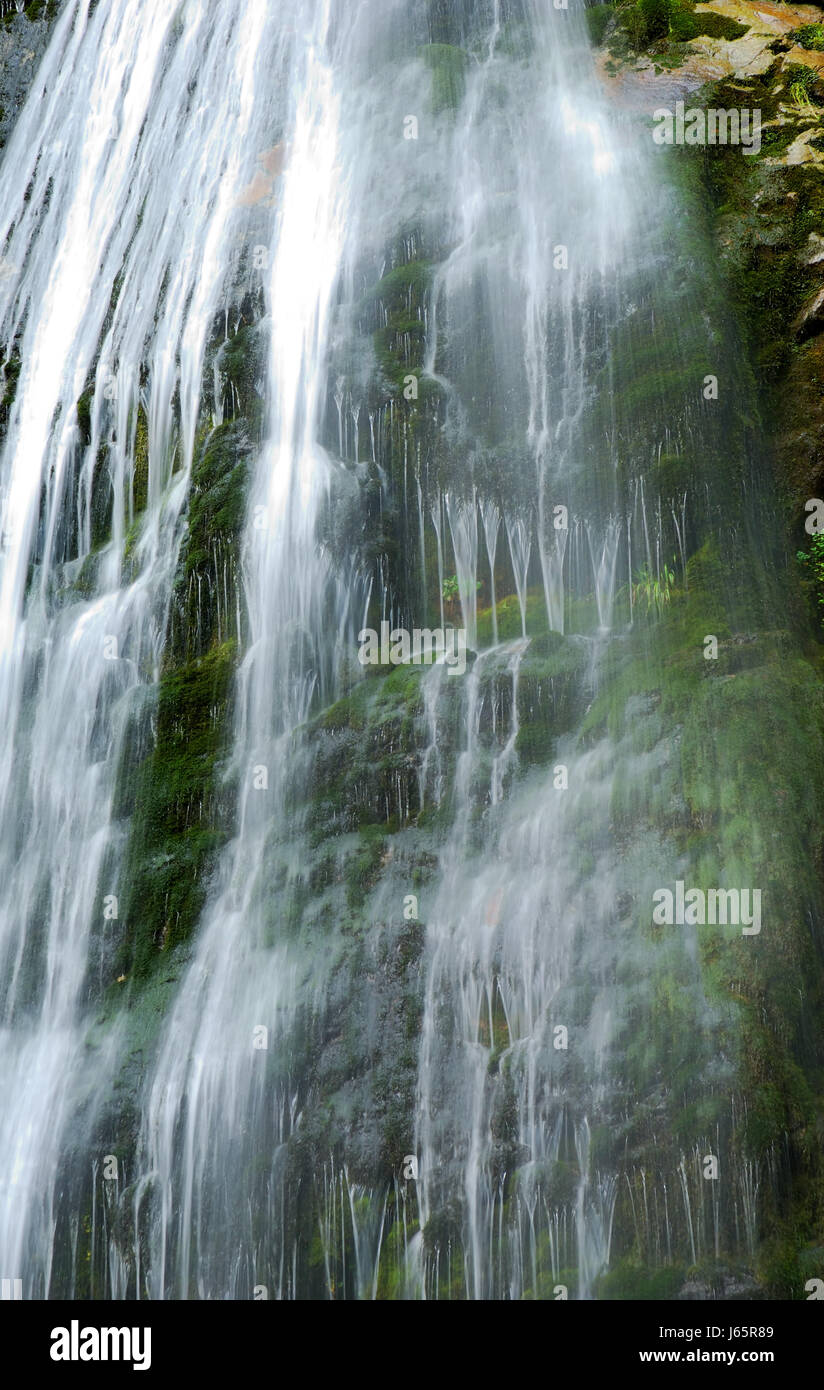 waterfall motion postponement moving movement liquid environment ...