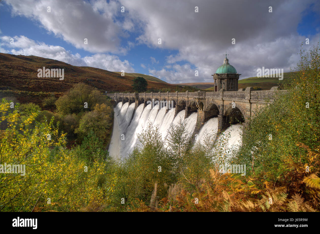 Craig Goch Dam Elan Valley Rhayader Wales Stock Photo - Alamy