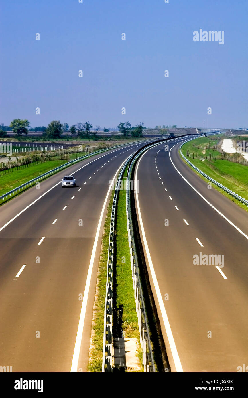 engine drive motor motorway highway country road street blue motion ...