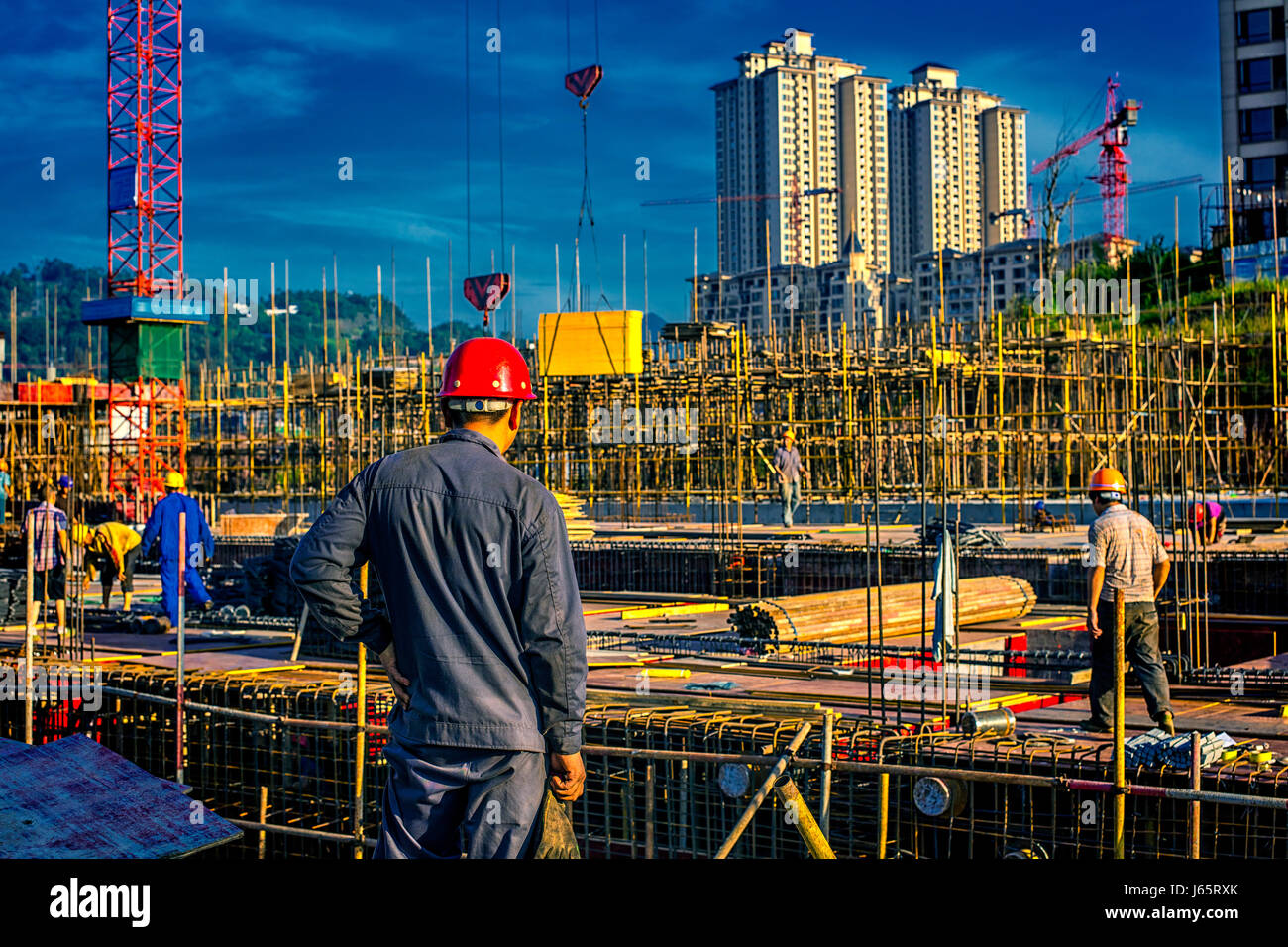 Chongqing Jiangjin construction site,China Stock Photo - Alamy