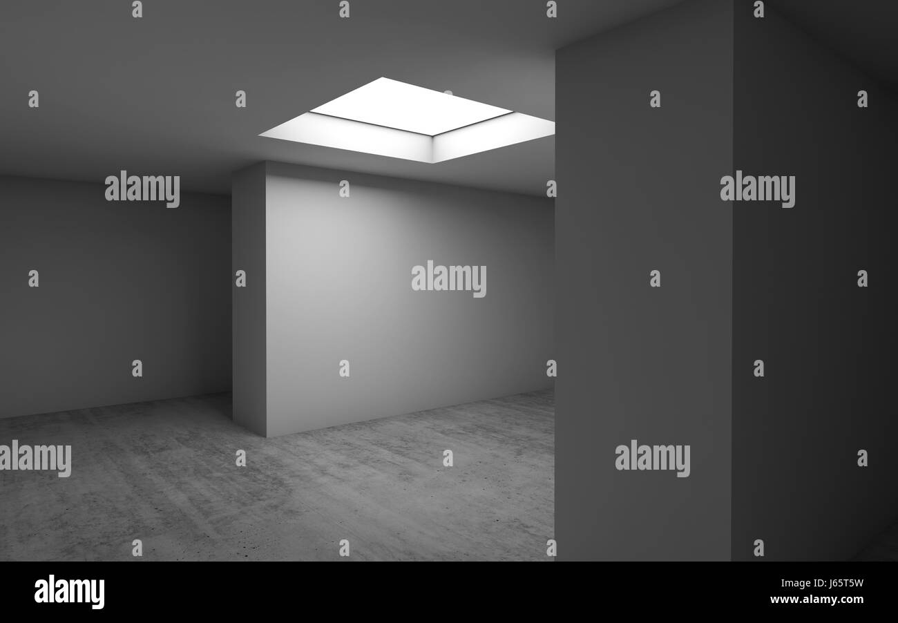 Abstract contemporary architecture template, empty interior background ...