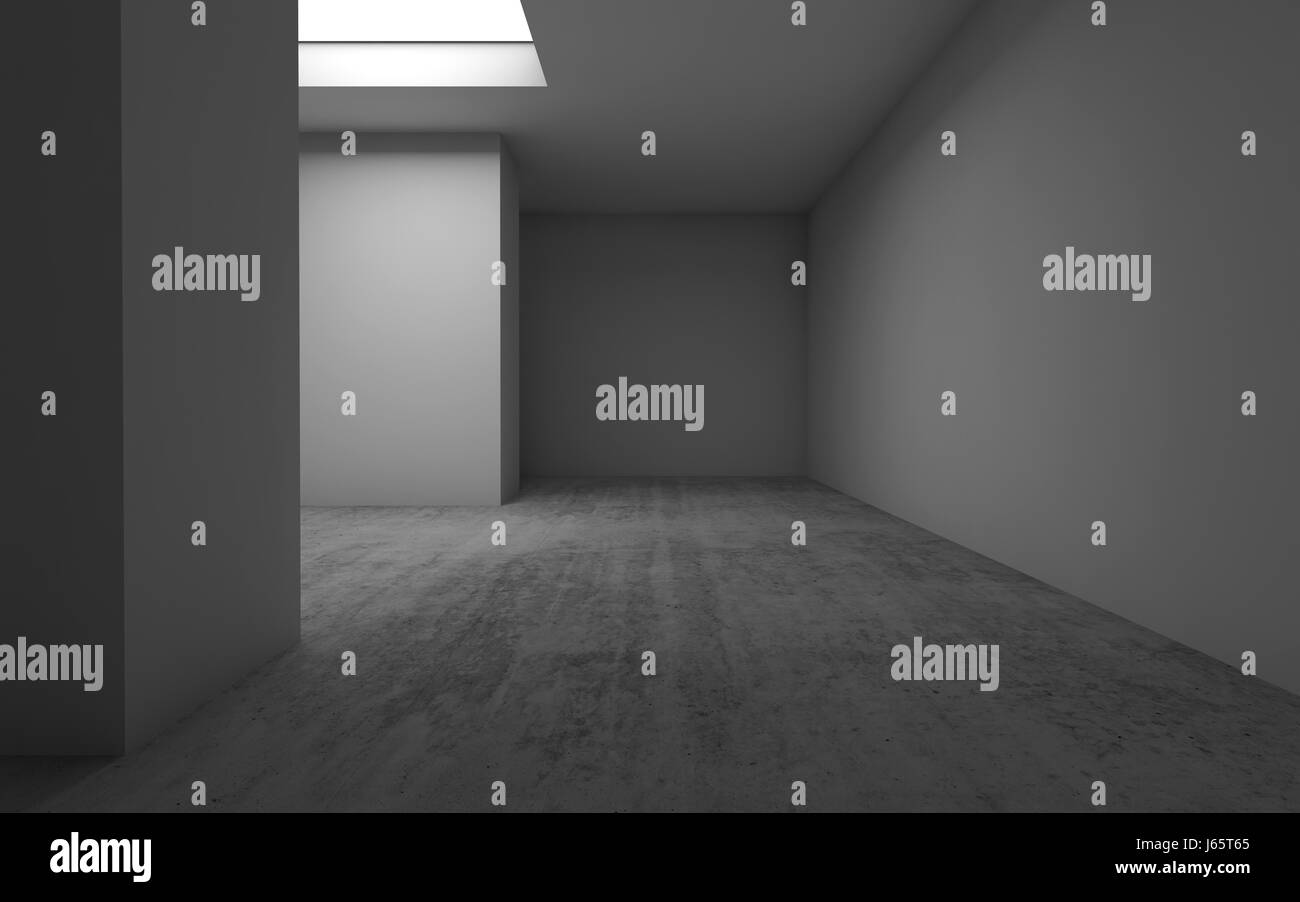Abstract contemporary architecture template, empty interior background ...