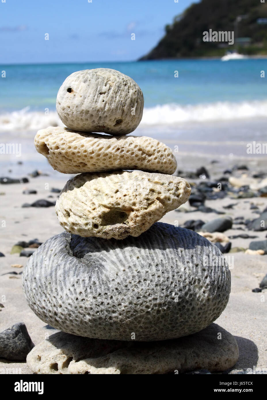 beach seaside the beach seashore balance stacked salt water sea ocean ...