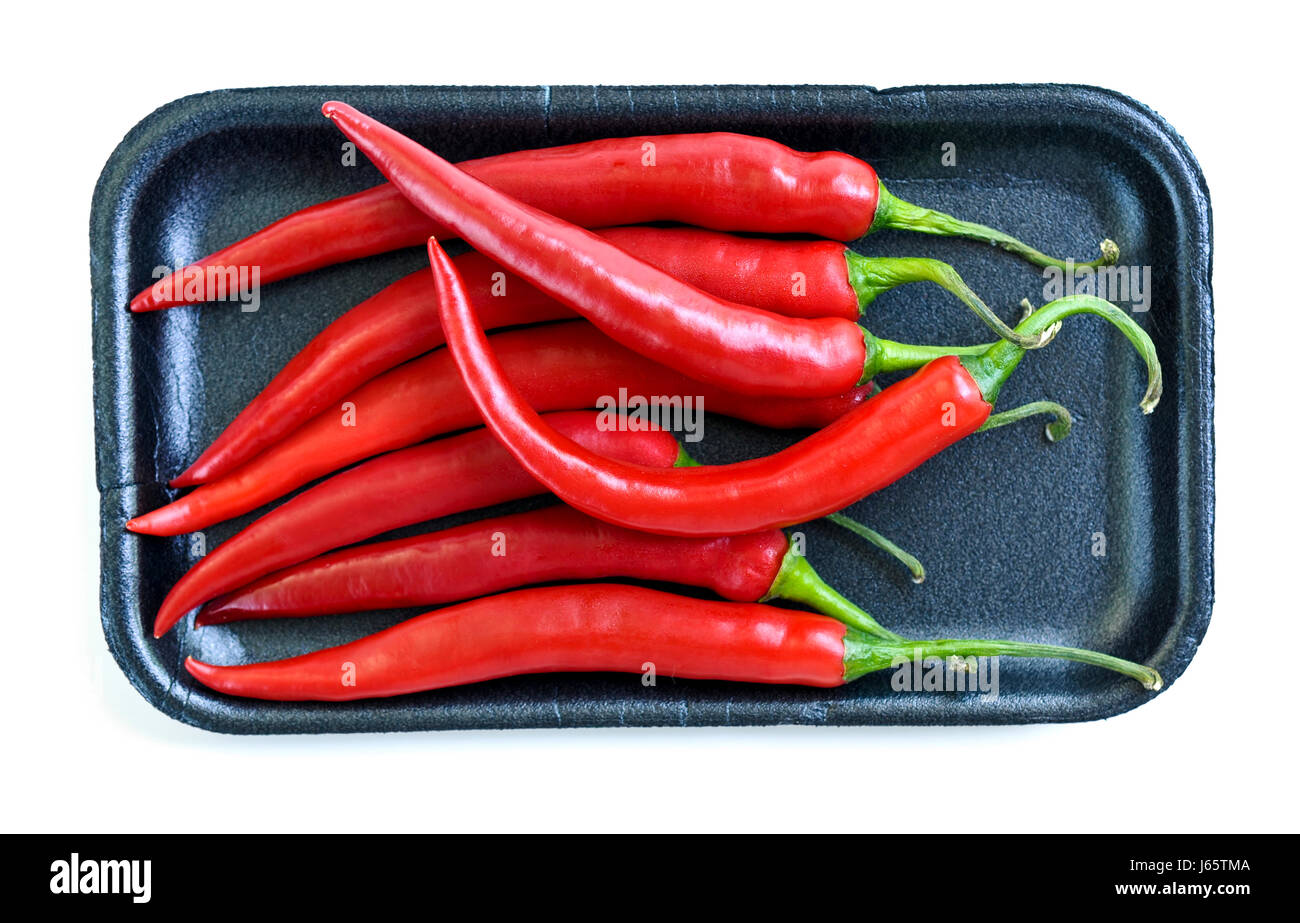 pepper isolated package paprika peppers chilli chili red packet parcel ...