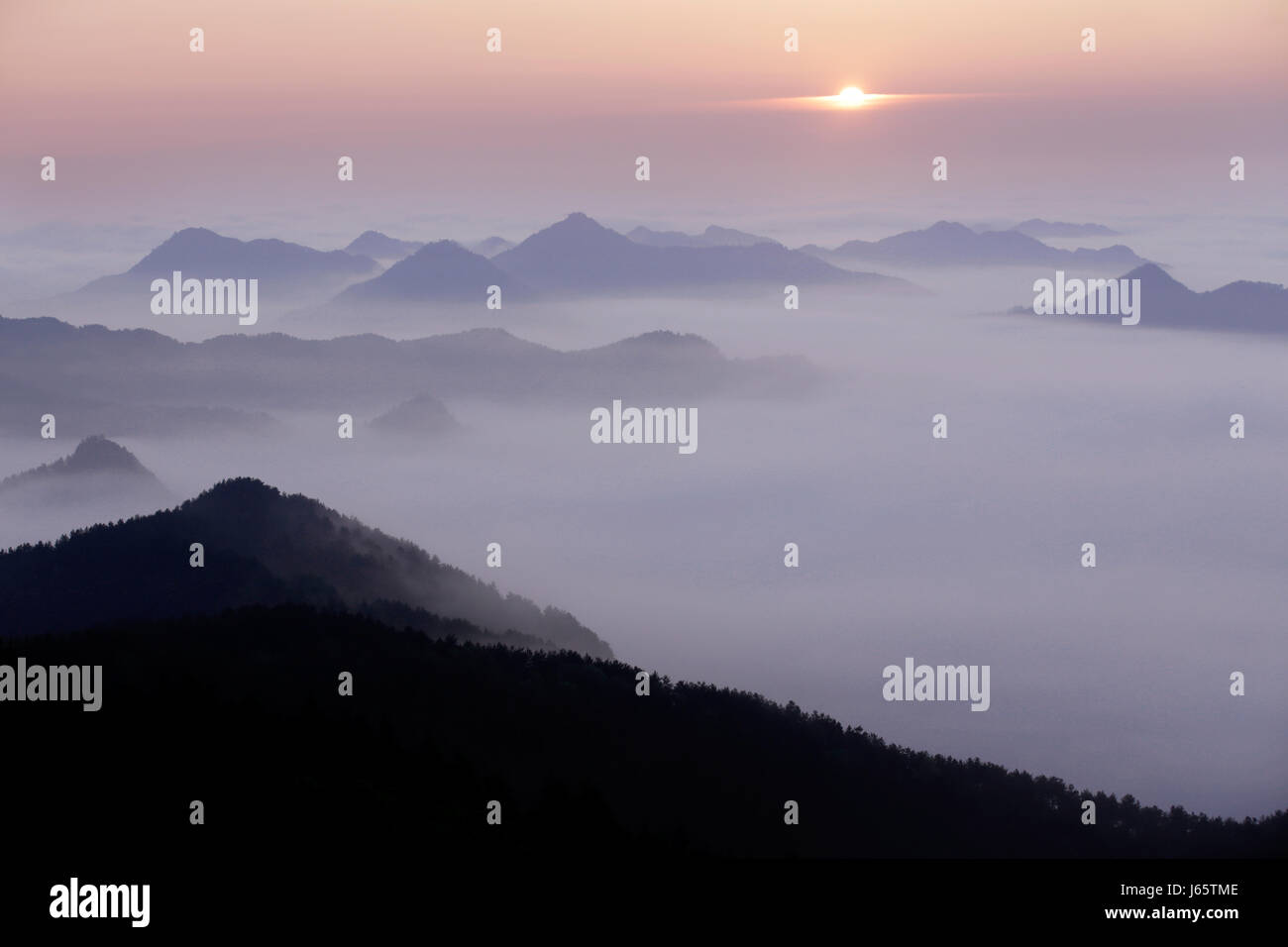 Mountain scenery in Henan Province,China Stock Photo - Alamy