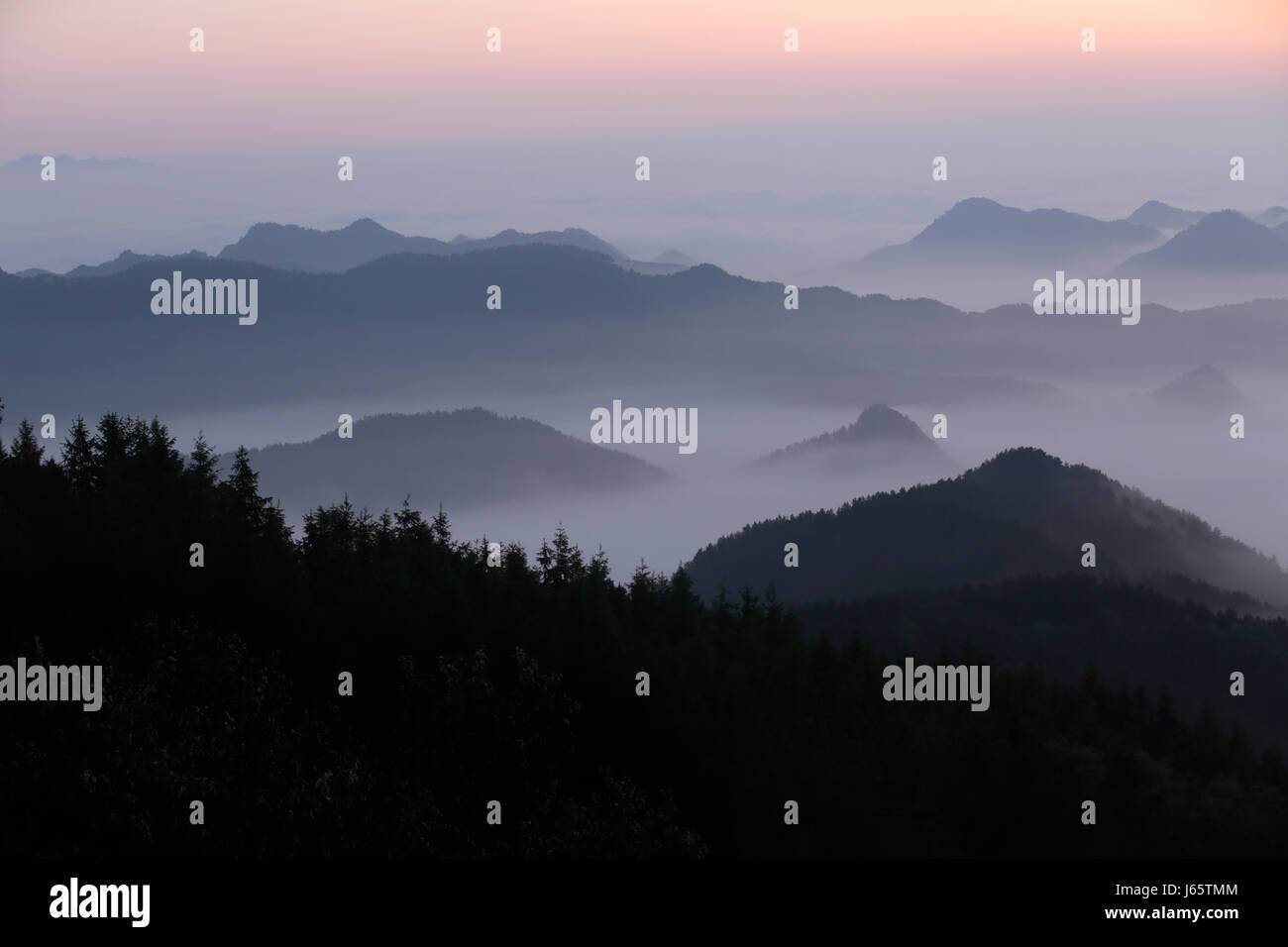 Mountain scenery in Henan Province,China Stock Photo - Alamy