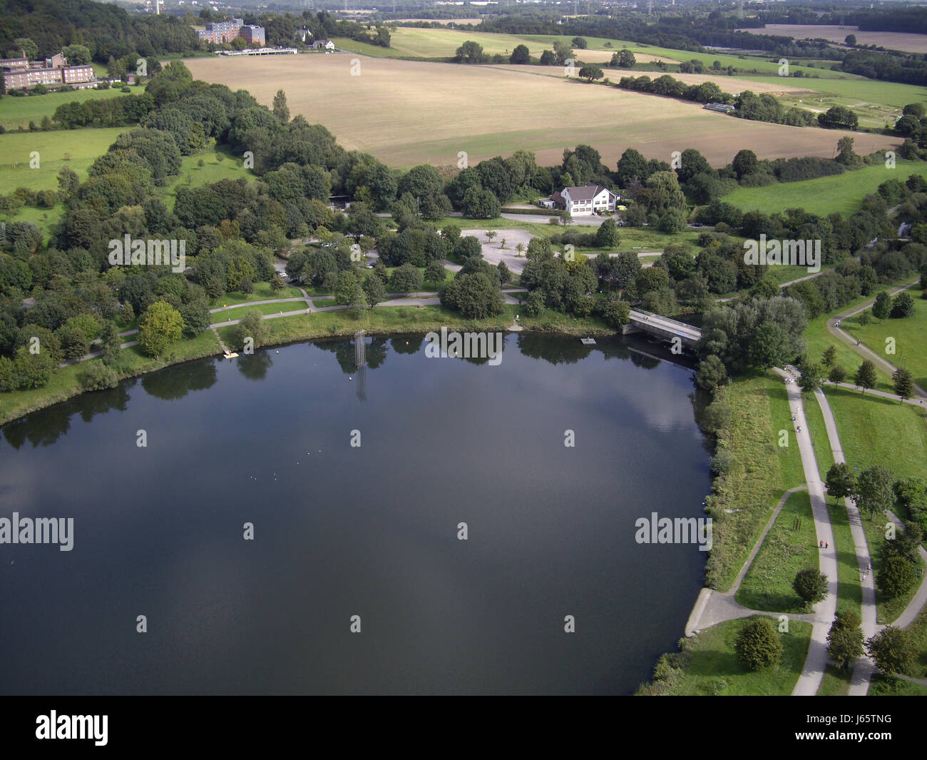 aerial view lake Stock Photo - Alamy