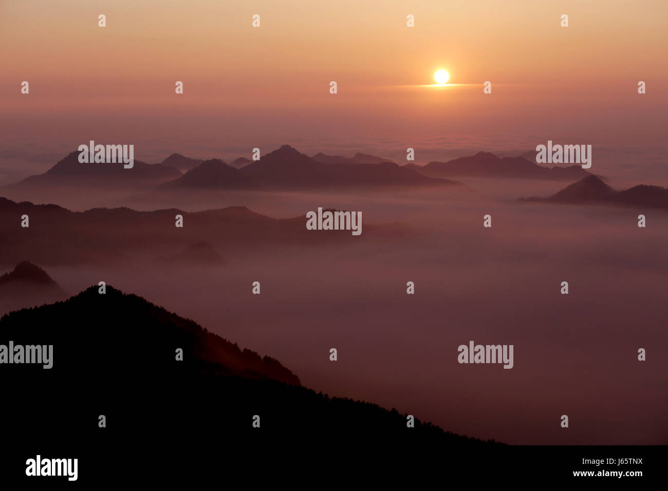 Mountain scenery in Henan Province,China Stock Photo - Alamy