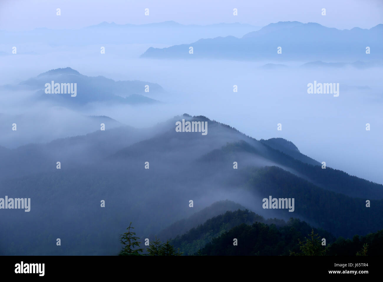 Mountain scenery in Henan Province,China Stock Photo - Alamy
