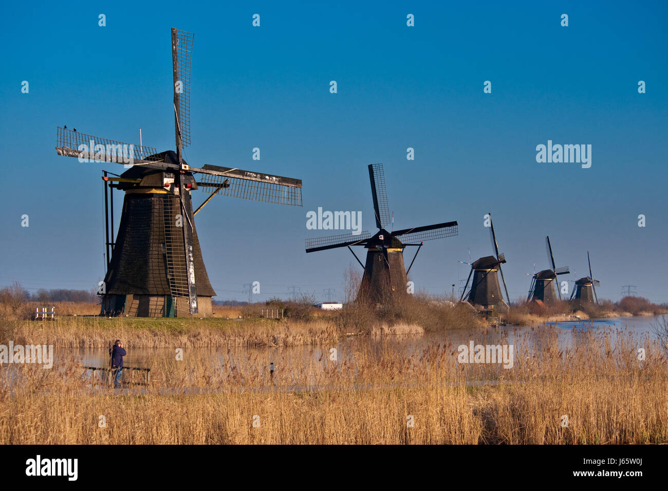 winter holland netherlands windmill dutch landscape scenery countryside ...