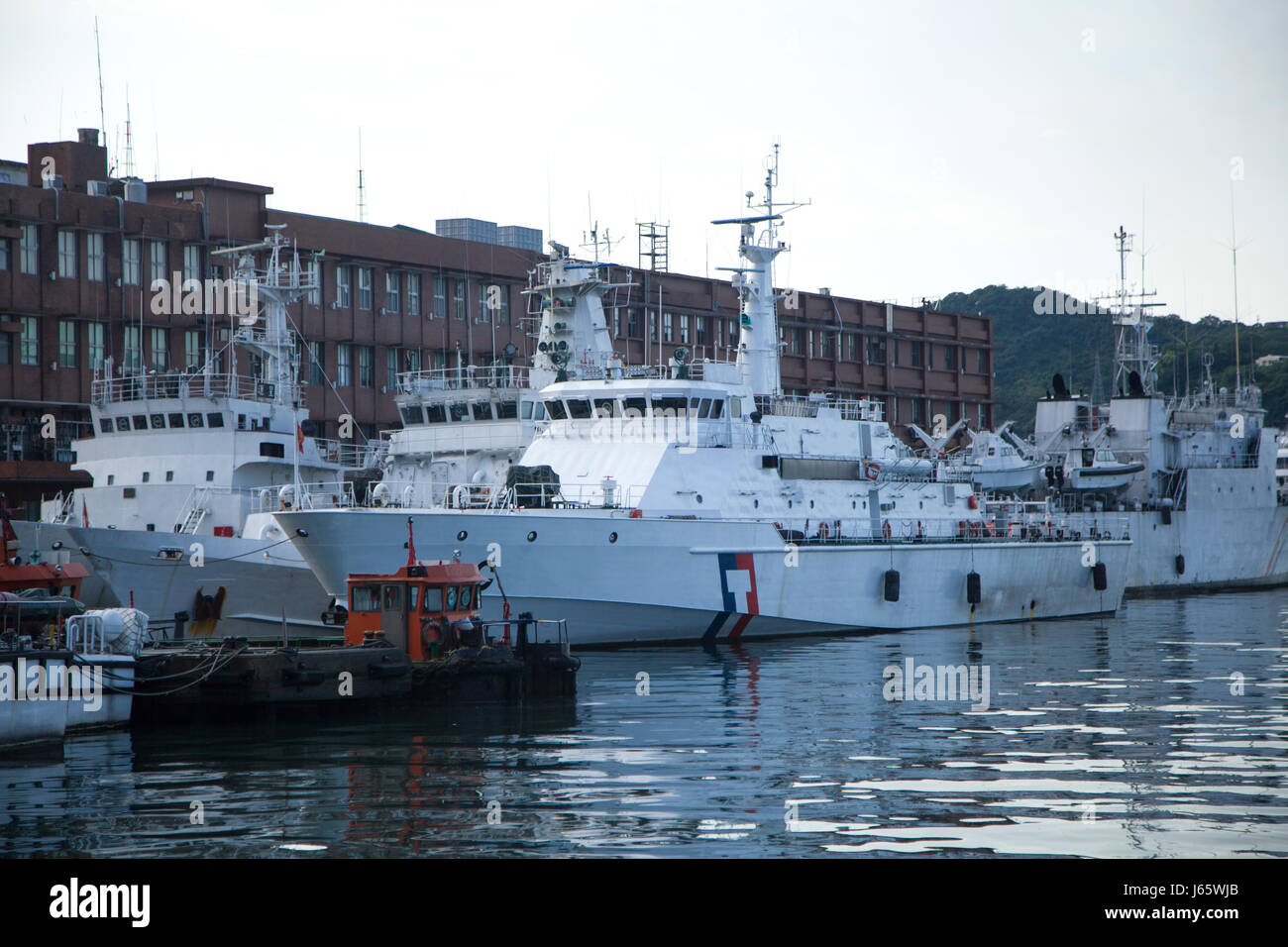Keelung port city building in Taiwan Stock Photo - Alamy