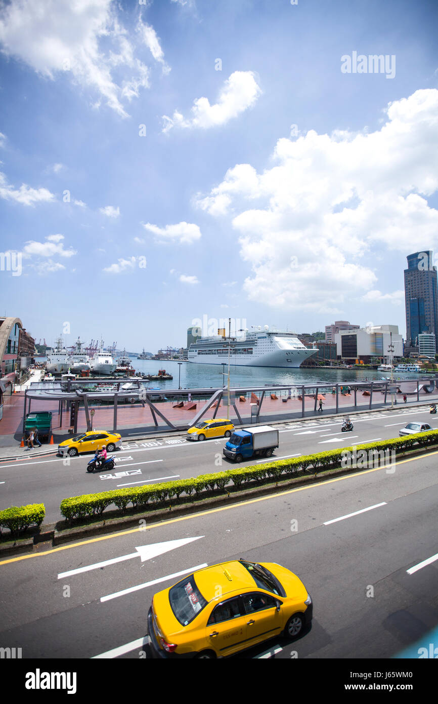 Keelung port city building in Taiwan Stock Photo - Alamy