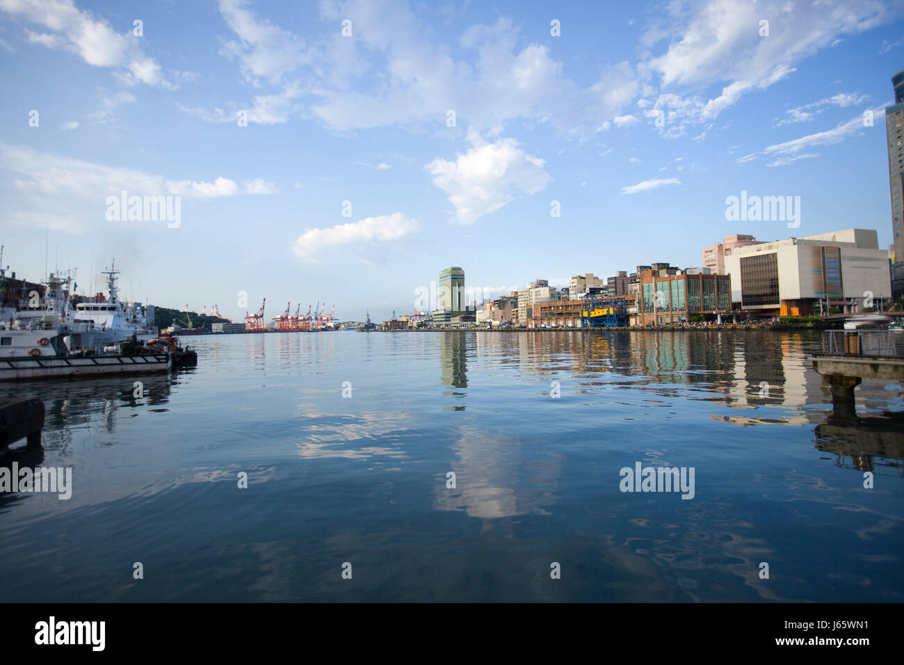Keelung port city building in Taiwan Stock Photo - Alamy