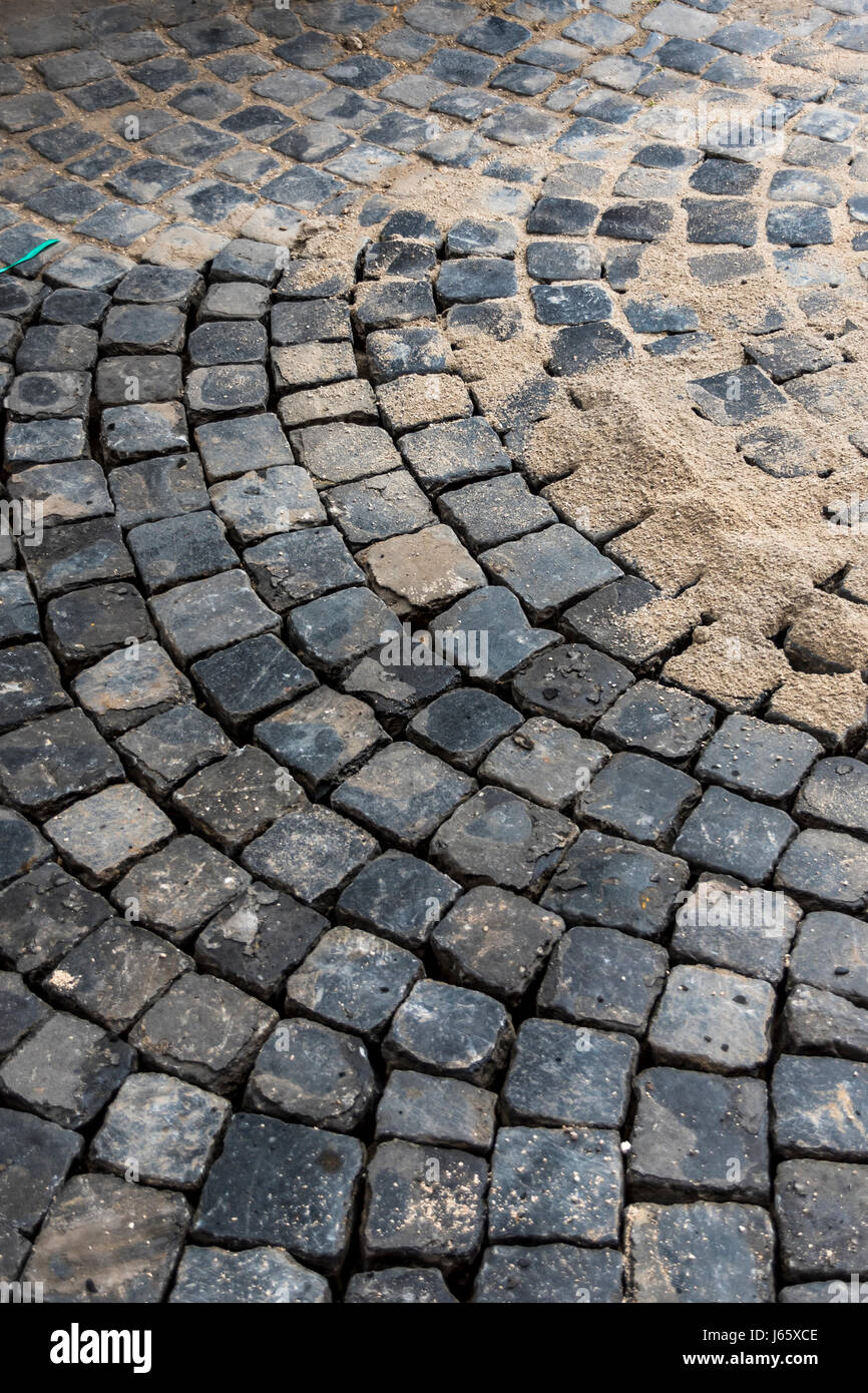 Rome cobblestone pavers hi-res stock photography and images - Alamy