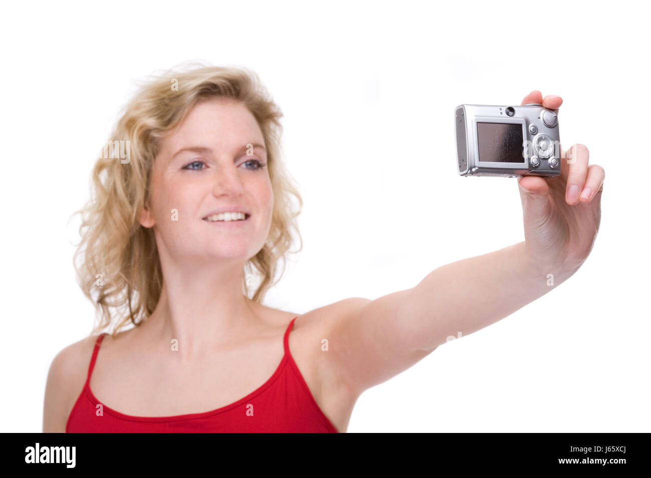 woman portrait photo camera self portrait digital camera woman make ...