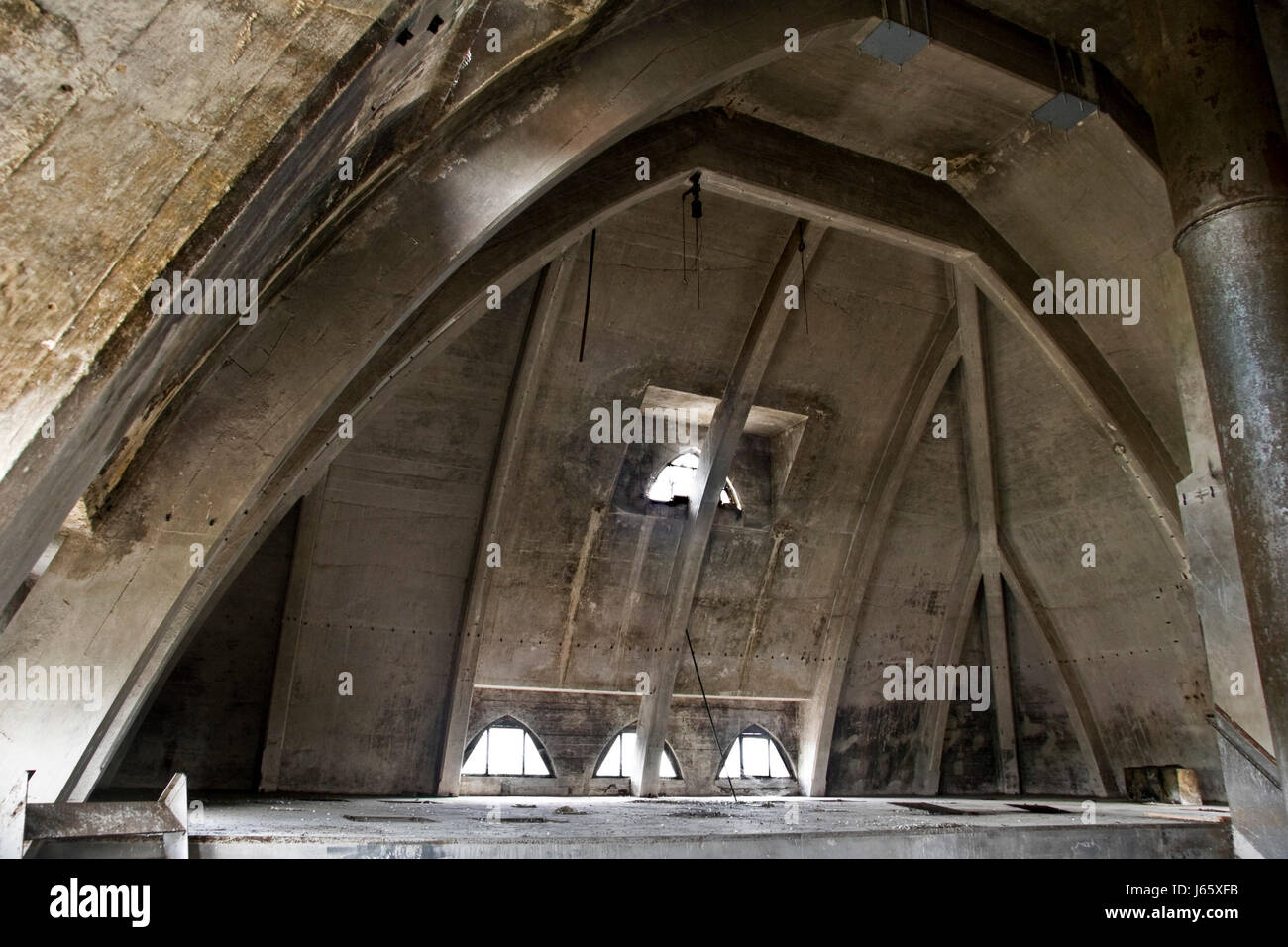 industry industrial plant hall vacant factory building high pressure ...