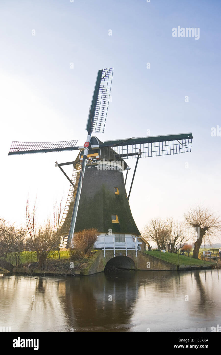 holland netherlands windmill mill dutch wind water blue environment ...