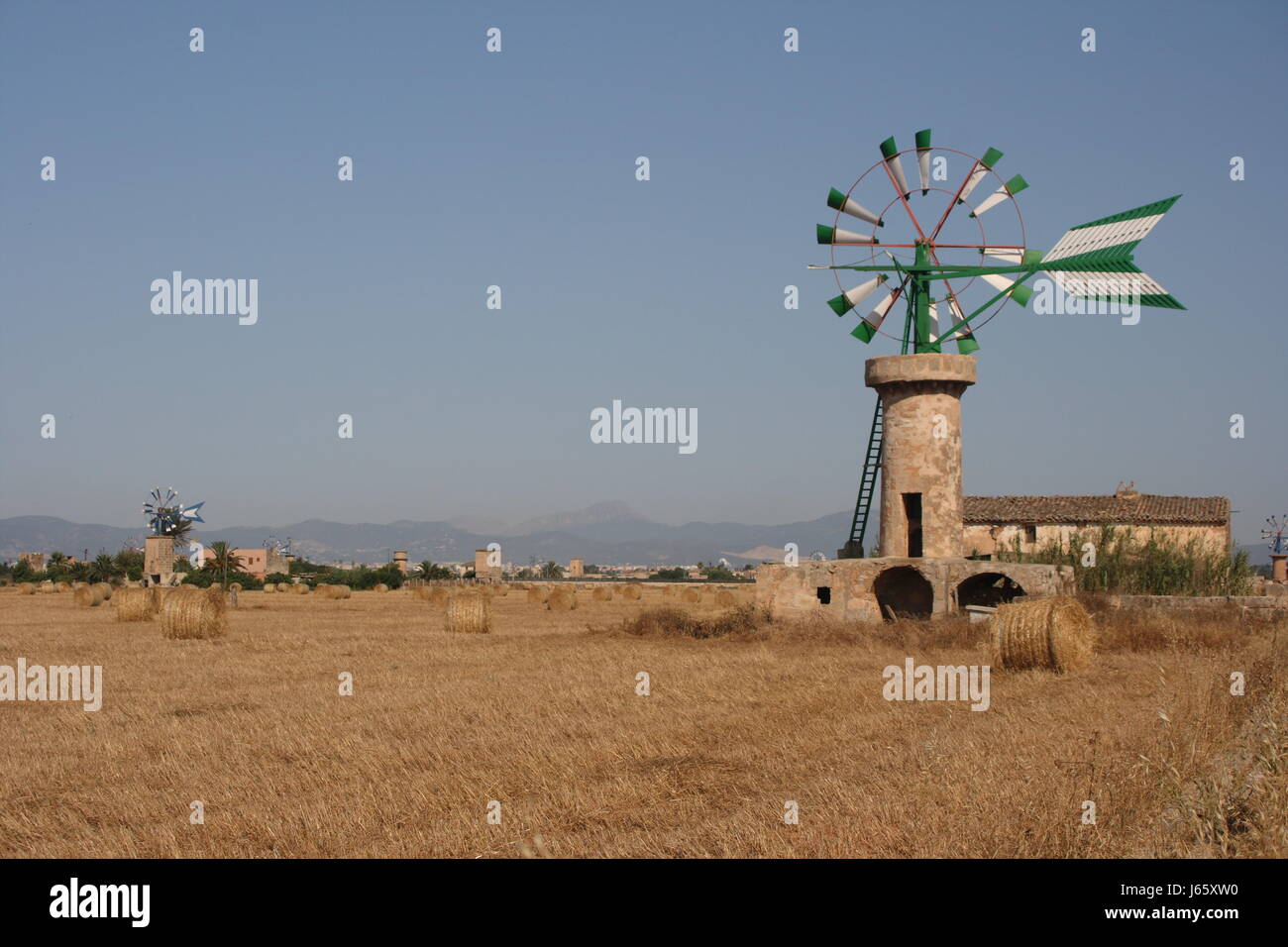 windmill wind energy straw ball pinwheel building buildings house ...