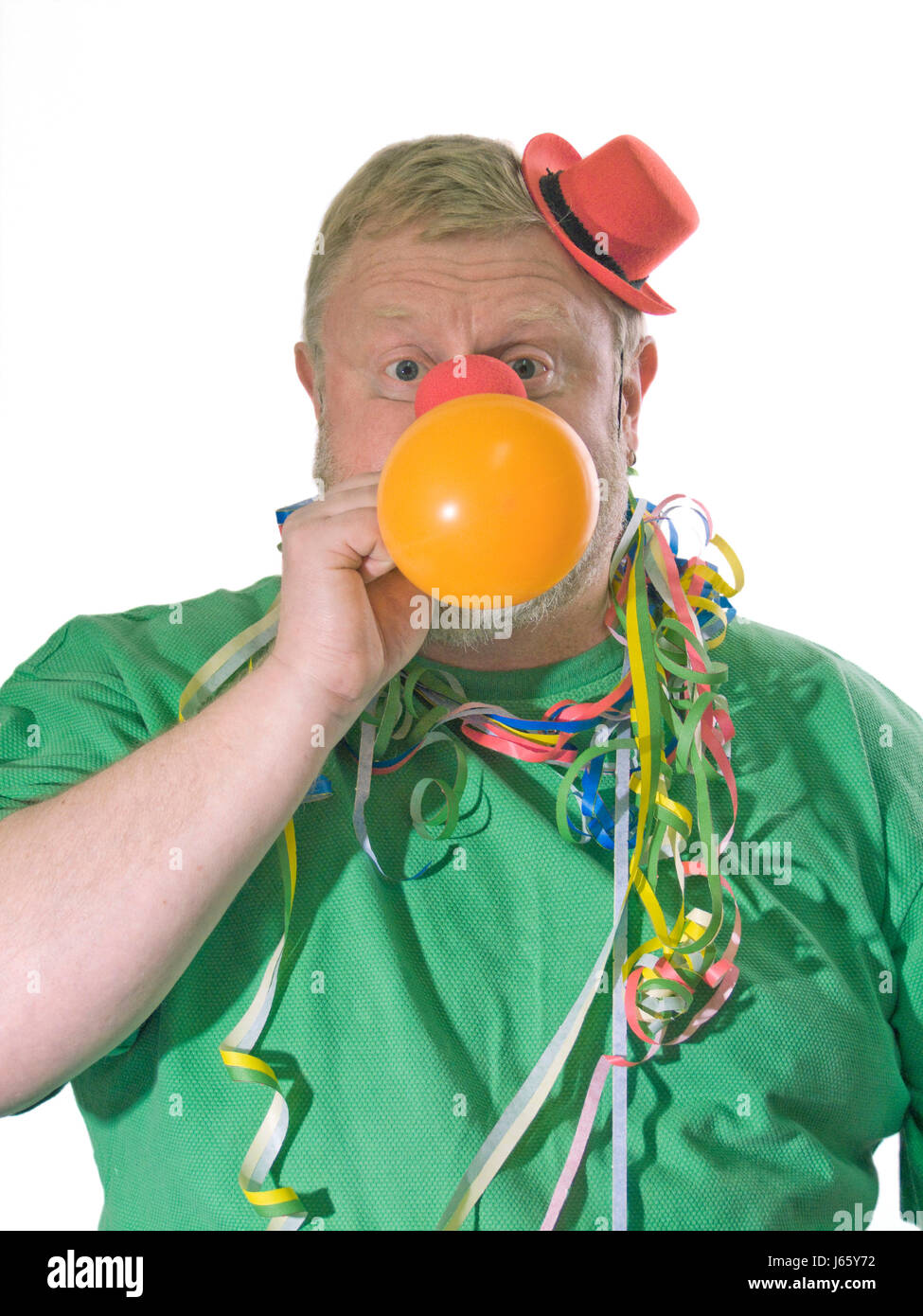 hat clown jester cardboard nose man entertainment humour coloured ...