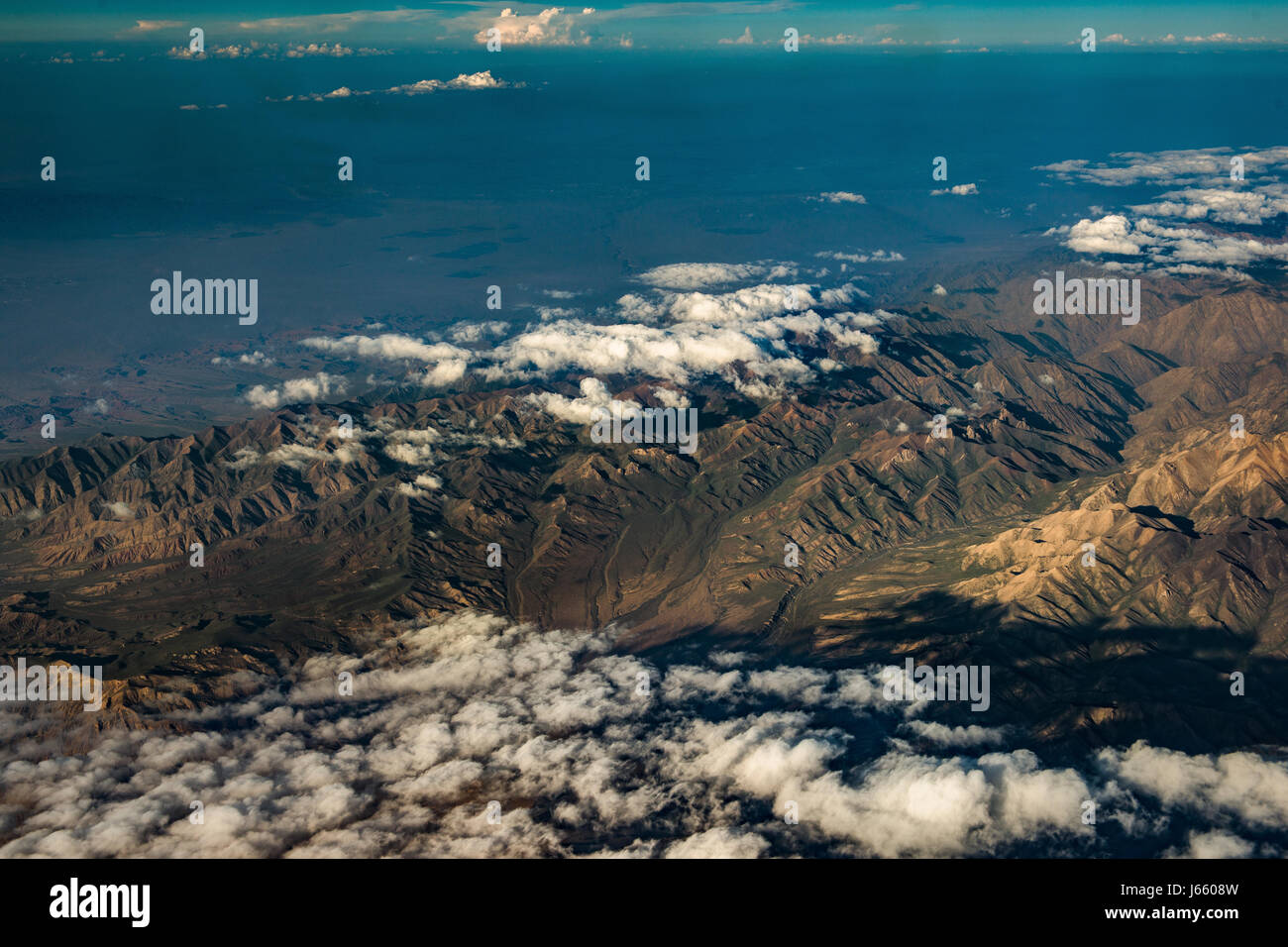 Aerial China Hexi Corridor Stock Photo - Alamy