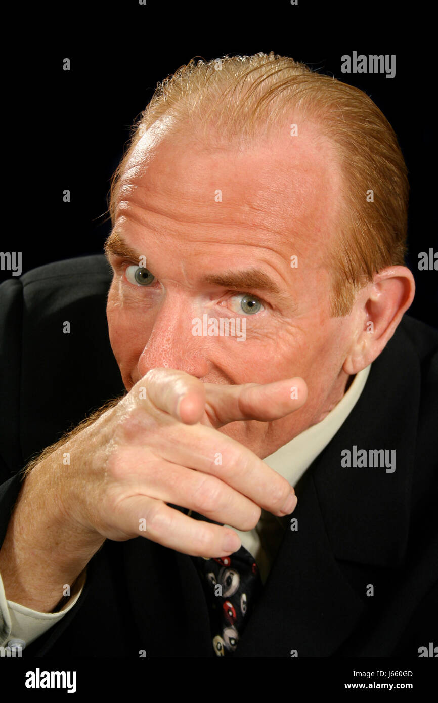 gesture business man businessman management looks pointing gesture ...