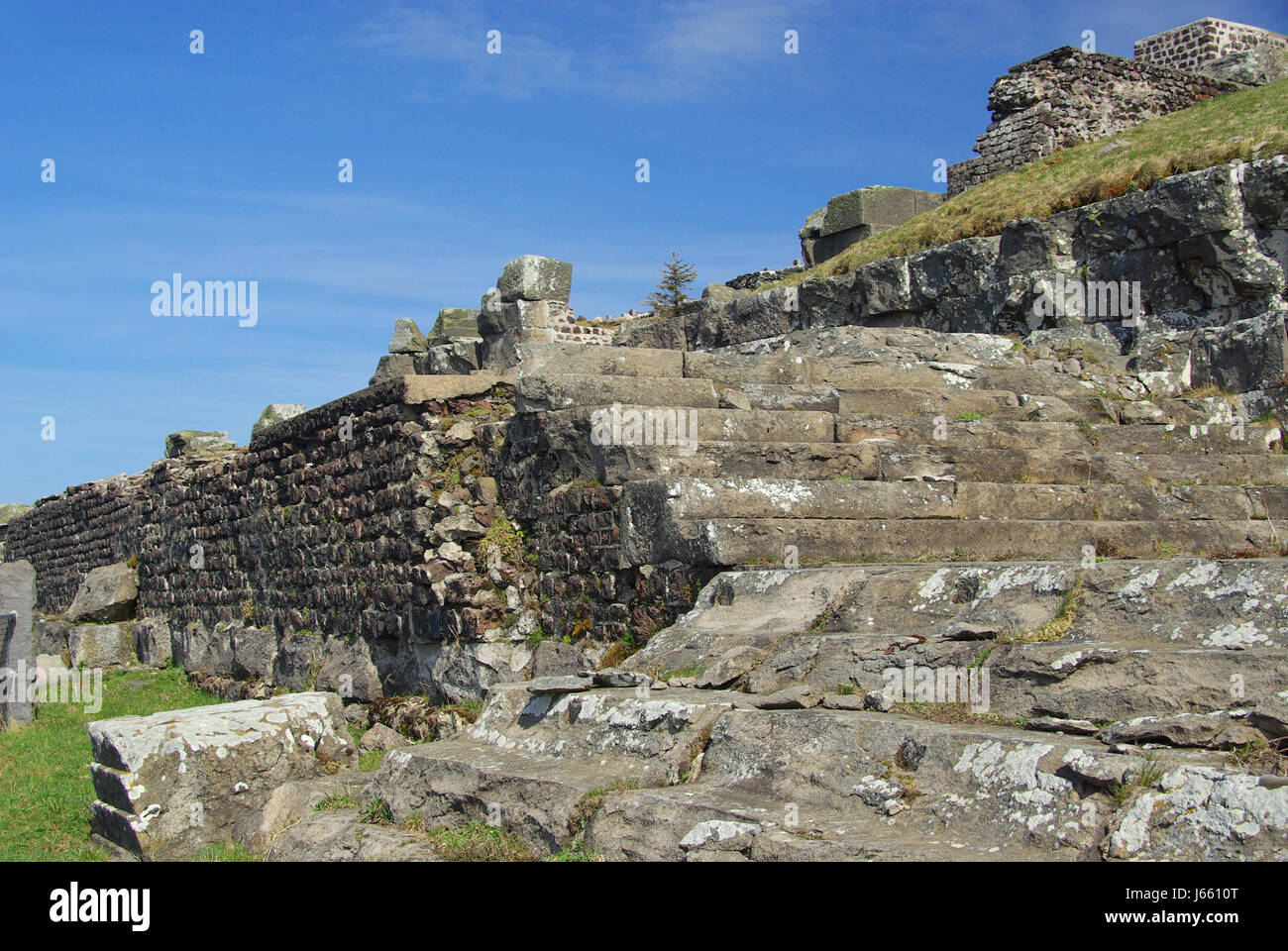 volcanic vulcan volcano temple stone summit europe rock tip peak france ...