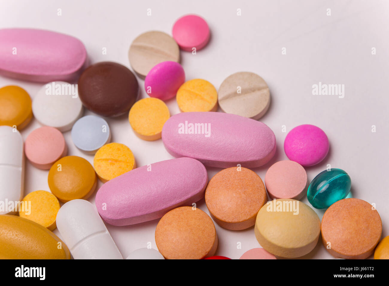 different Tablets pills capsule heap mix therapy drugs Stock Photo - Alamy