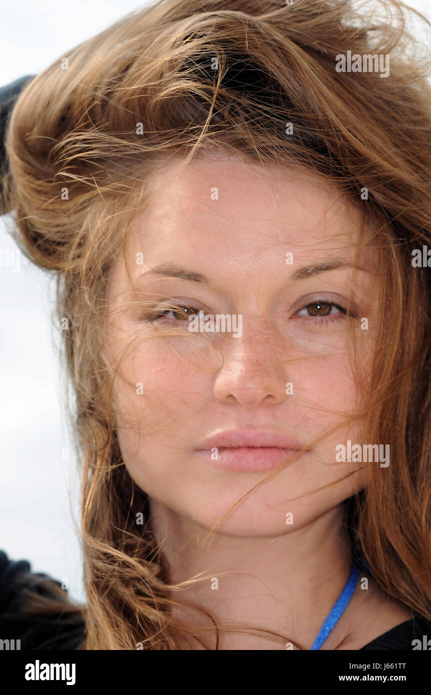 portrait in the wind Stock Photo - Alamy