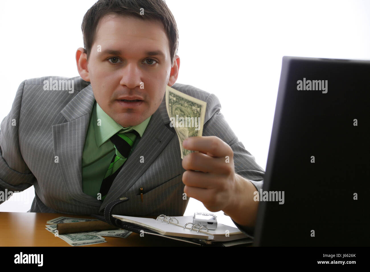 chef makes offer with money Stock Photo - Alamy